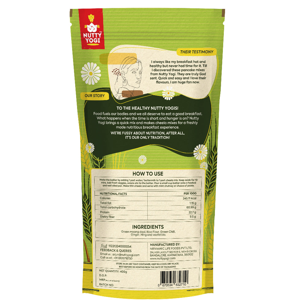 Buy Cheela Mix Online - Nutty Yogi