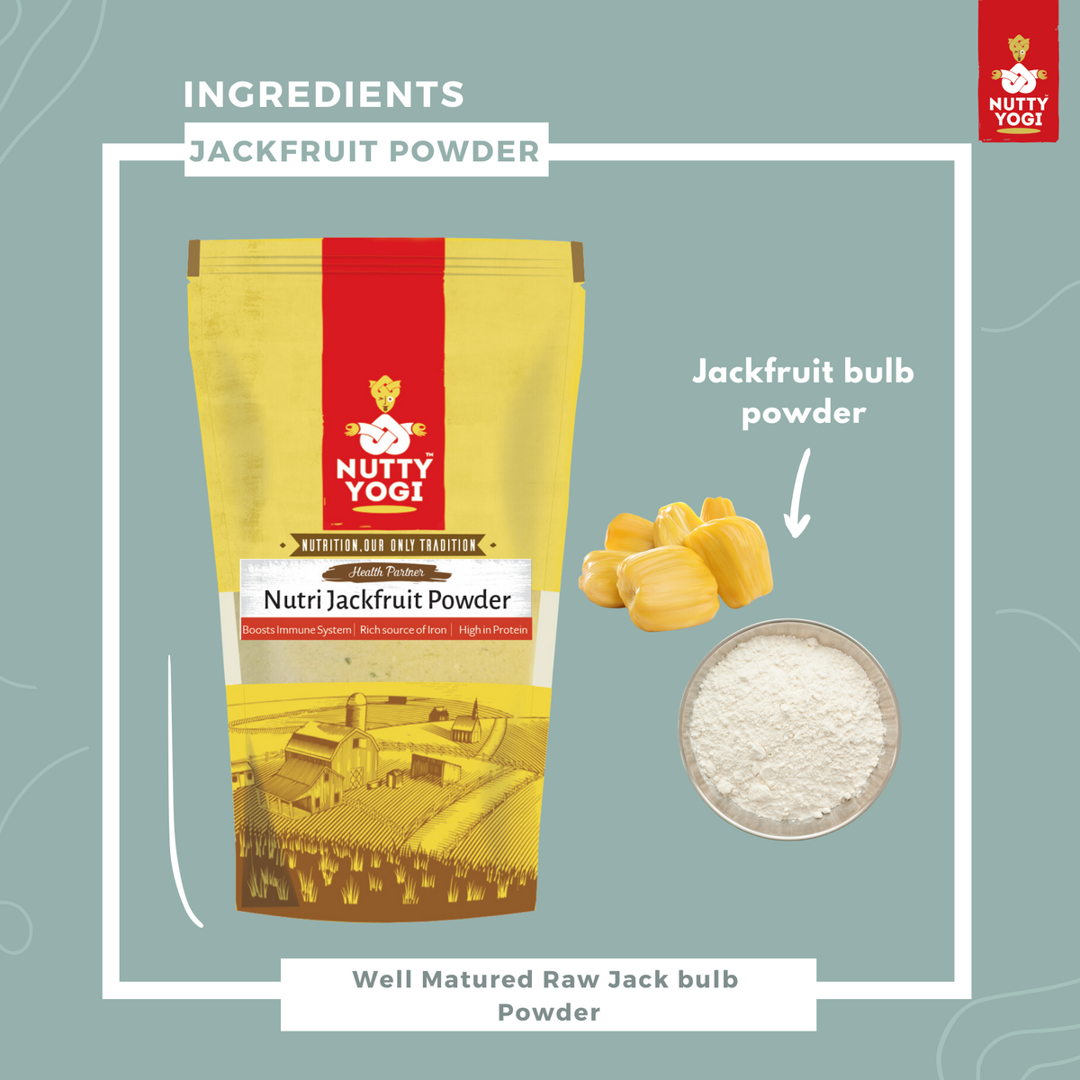 Buy Jackfruit Powder Online - Nutty Yogi