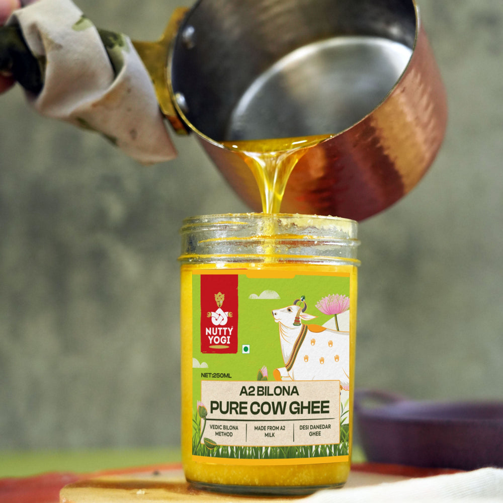 Buy Organic And The Best A2 Cow Ghee In India From Nutty Yogi