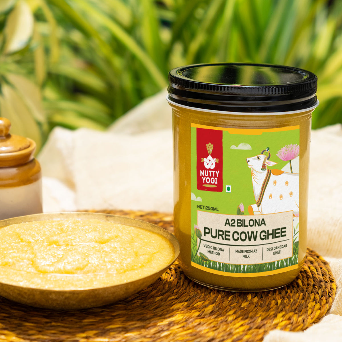 Buy Organic And The Best A2 Cow Ghee In India From Nutty Yogi